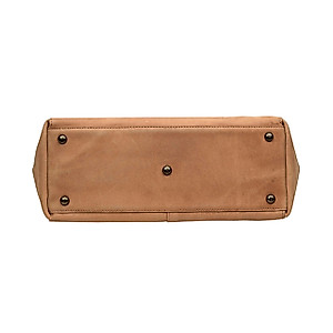 ANTONIO VALERIA Ava Cognac Premium Leather Tote/Top Handle Shoulder Bag for Women