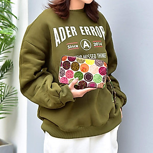 BIAOTIE Large Capacity Wristlet Wallet - Women Printed Nylon Waterproof Handbag Clutch Purse (F-16)