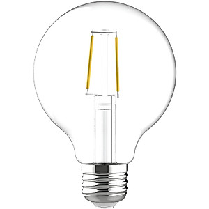 GE Lighting 31536 LED Light Bulbs, G25, Clear Soft White, 350 Lumens, 4.5-Watts, 2-Pk. - Quantity 44