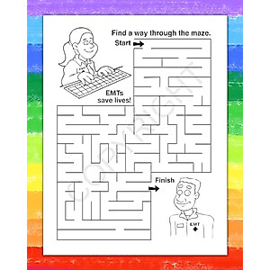 ZOCO - My Heroes - Police, Fire, EMTs - Kids Coloring Books (25 Bulk Pack, Without Crayons) - Community Relations & Promotional Handout - Games, Puzzles, Activities for Children