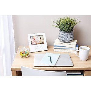 Kate & Milo Besties Keepsake Photo Frame, Best Friends Keepsake Baby and Pet Frame, Gender-Neutral Nursery Décor, Baby Accessory for New and Expecting Parents, White