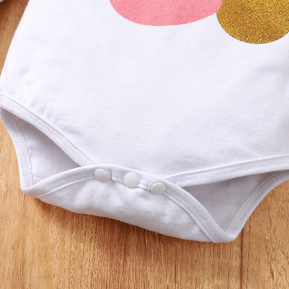 GRNSHTS Baby Girl My First Easter Outfits Infant Letter Print Long Sleeve Romper+Bunny Pants+Headband 3Pcs Clothes (White,6-9M)