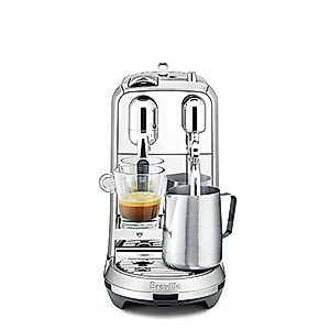 Breville Nespresso Nespresso Creatista Plus Coffee Espresso Machine, Brushed Stainless Steel BNE800BSSUSC