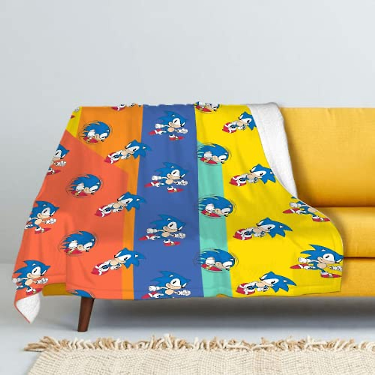 Cartoon Fleece Blanket Super Soft Cozy Throw Blanket, Lightweight Fuzzy Comfy Textured Flannel Blanket Winter Warm Plush Throw Blankets for Couch, Sofa, Bed (Style 3, 50 x 40 inches)