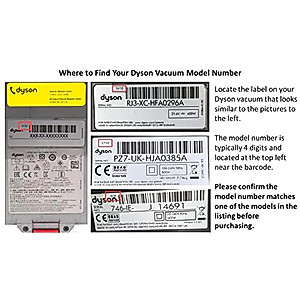 Dyson Bin Assembly / Dirt Cup, Dyson Part Number 965660-01, Compatible with the following V6 Dyson Vacuum Models: DC58, DC61, DC59, DC62, SV03, HH08 and SV07