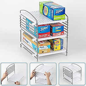 Qboid SP Aluminum Foil Organization and Storage – Multifunctional Caddy Organizer for Kitchen Pantry, Countertop, Cabinet – Premium Steel Construction with Plastic Panels Kitchen Cabinet Organizer Size: 10.2"L x 8.3"W x 11"H, White