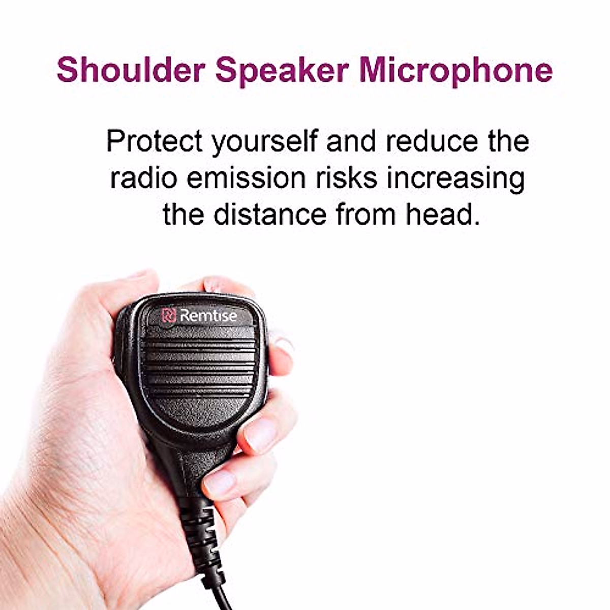 Speaker Mic for Baofeng Walkie Talkie, 2 Pin Shoulder Microphone Compatible with Baofeng Radios BF-F8HP/F9 UV-82/82HP/82C/5R/5R5/5RA/5RE/5X3 and Kenwood BTECH Retevis TYT (Black)