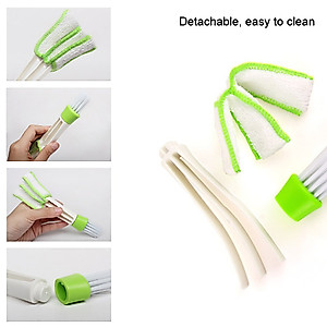 DaKuan 10 Packs Vehicle Headrest Hooks, Durable Seat Hanger for Hanging Handbag, Grocery Bag with Air Conditioner Brush