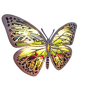 Wooden Animals Light, 3D Multi-layer Wooden Carving Light, Durable Wooden Butterfly Lights, Portable Wood Carved Lamp, Woodcarving Animal Crafts Glowing Butterfly Decor for Desktop Living Room Bedroom