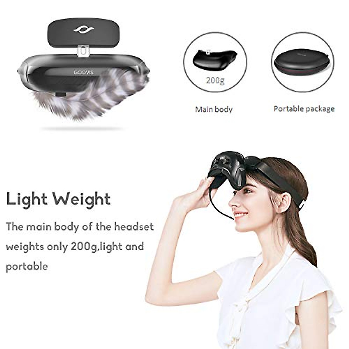 GOOVIS Cinego G2 Cinema Headset Meta -Universe None VR HMD Monitor 3D Theater Goggles with Android TV Box