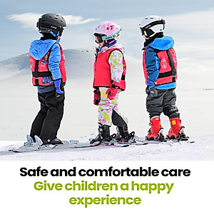 OutdoorMaster Kids Ski Goggles, Snowboard Goggles - Youth Snow Goggles - Green Vally