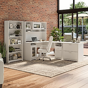 Bush Furniture Cabot 2 Drawer Lateral File Cabinet, White