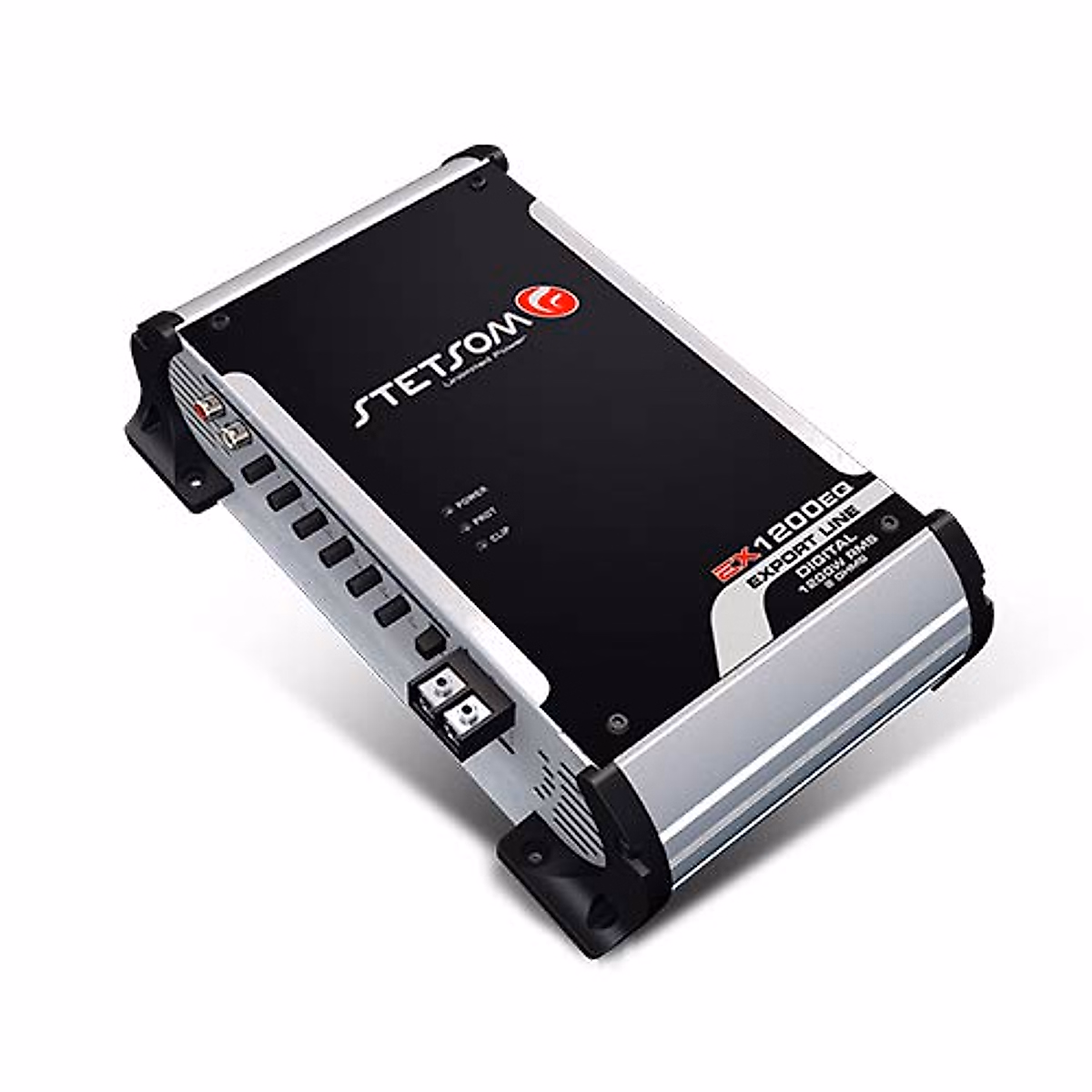 Stetsom EX 1200 EQ 1 Ohm Mono Car Audio Amplifier, 1200.1 1.2K Watts RMS, 1Ω Stable Full Range HD Sound Quality MD Crossover HPF LPF Bass Boost Front Rear Bridge Speaker