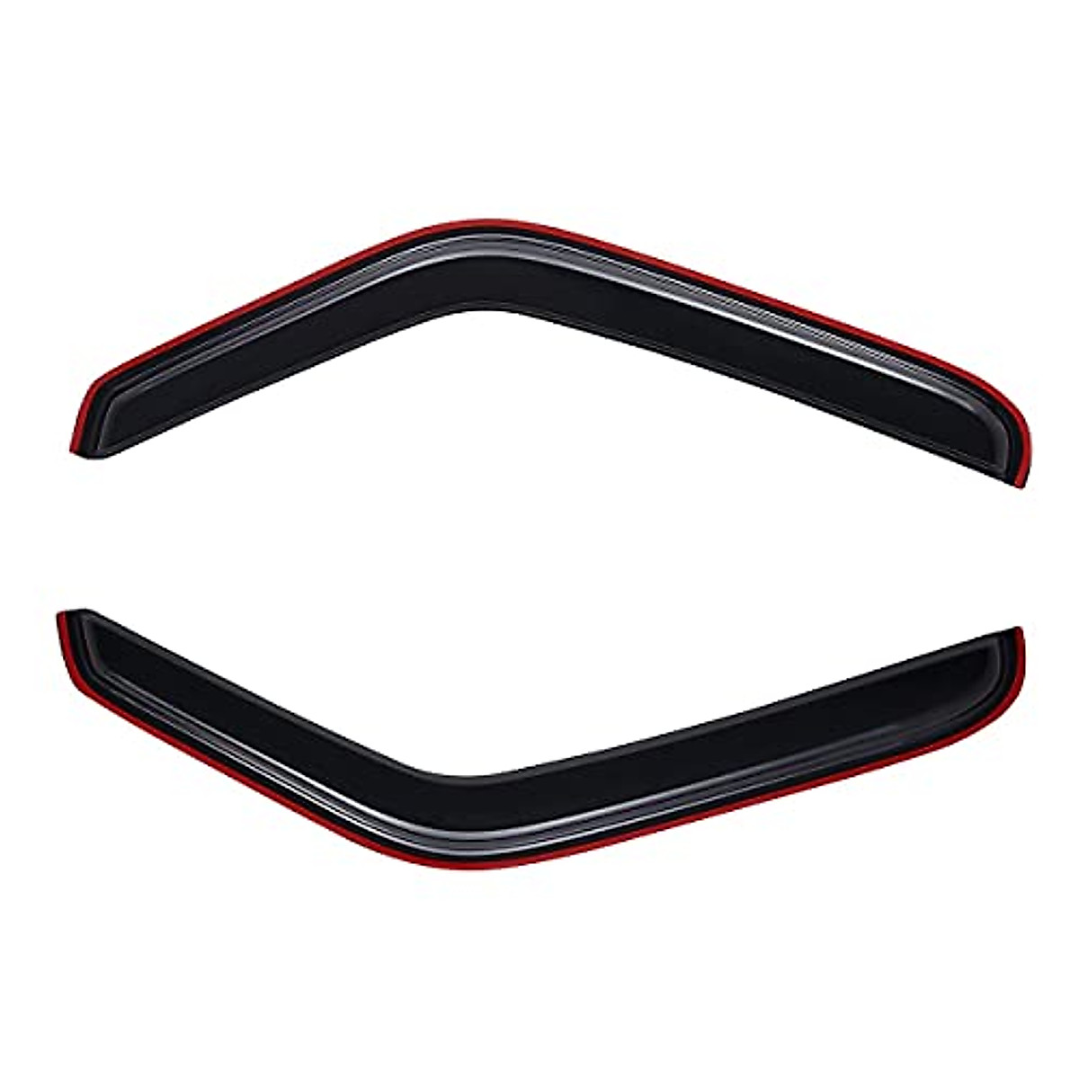 Lightronic WV192083 in-Channel Side Window Deflectors Visor Rain Guards, Dark Smoke, 2-Pieces Set, Fits 1993-2011 Ford Ranger SuperCab, 1999-2010 Mazda B2300/B2500/B3000/B4000 Extended Cab