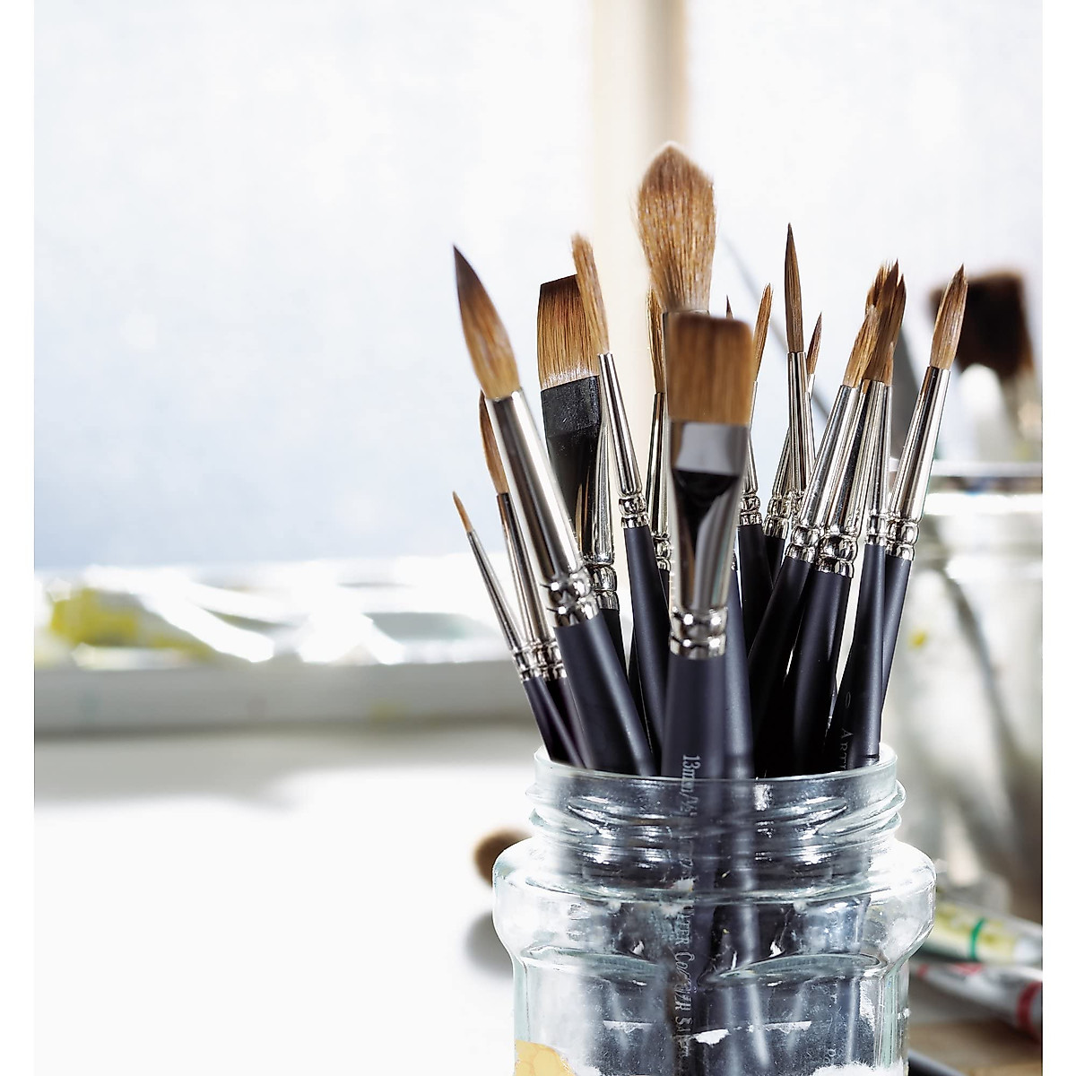 Winsor & Newton Professional Watercolour Sable Brush, Pointed Round #4