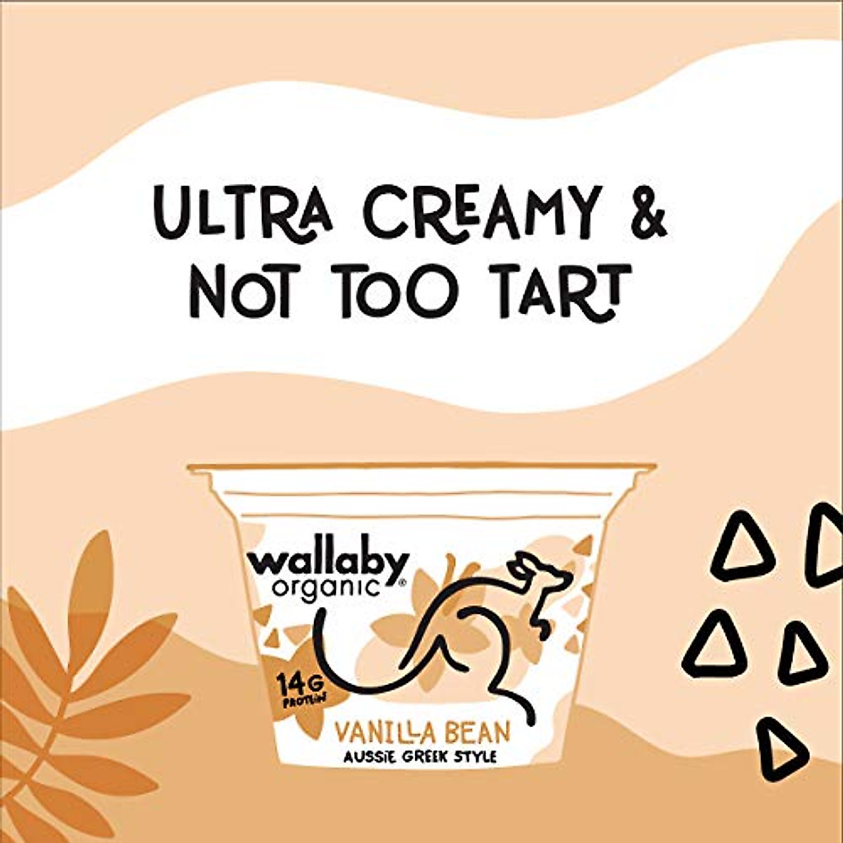 Wallaby Organic Aussie Greek Whole Milk Yogurt, Strawberry, 32 oz. USDA Organic