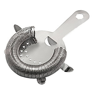 Sky Fish Hawthorne Cocktail Strainer Stainless Steel Bar Strainer Professional 4 Prong Strainer with 100 Wire Spring
