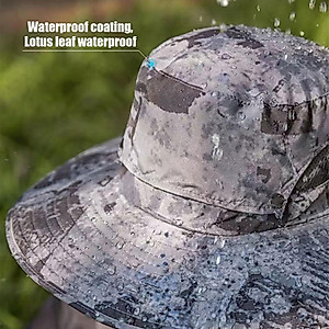 Outdoor Wide Brim Sun Hat with Solar Fan, Wide Brim Solar Fan Outdoor Fishing Hat-Solar & USB Charging (Double Fan Model-G,One Size)