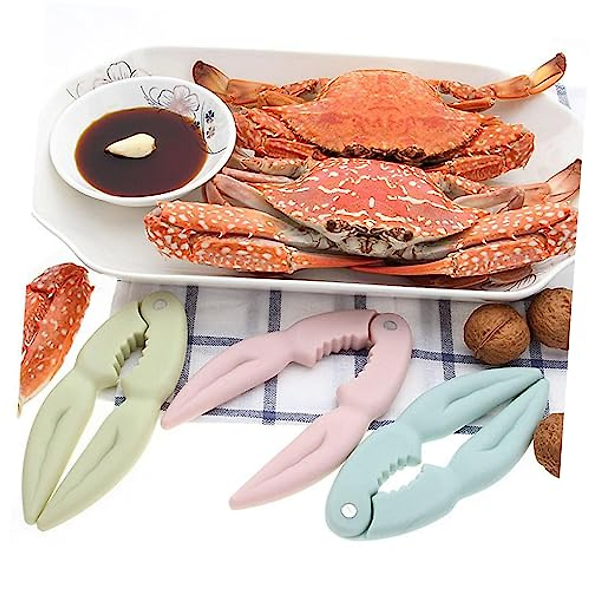 Biscuits Cookies Nut Machine Plastic Clips Nut Plastic Nut Clips Lobster Crab Leg Tool Bottle Opener Chestnut Supplies Nutcracker Plastic Lobster Crackers Gift Cookies