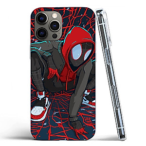 wogehote Compatible with iPhone 11 Case Miles Hoodie Movies Super Heroes Morales Flexible Soft TPU Pure Clear Protective Phone Case Cover