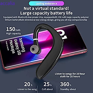 KUYYFDS Wireless Earphones Hands-Free Business Sports Ear Hook Headset Earbuds for Driving in-Ear Headphones