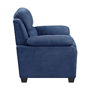 Lexicon Holleman Fabric Upholstered Sofa in Blue Color