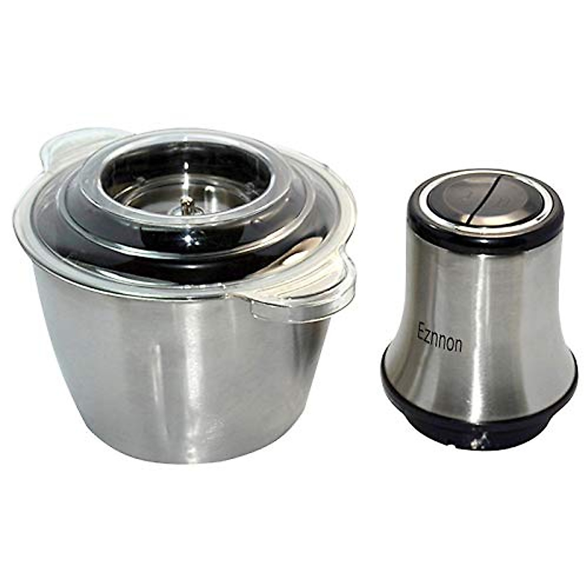 Eznnon Home electric Small Blender Cooking machine Meat grinder Can handle velvet Stainless steel mixer 3.0L large capacity 800W power (Silver)