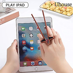 UHOUSE 4pcs Finger Chopsticks for Gamers,Snack Clips,Video Game Party Supplies,Kids Chopsticks,Creative Gamer Accessories,Gifts for Gamers