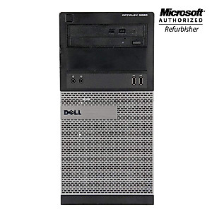 Dell Optiplex 3020 Tower Gaming Desktop Computer - Core i7 4770 3.4 GHz, 8GB RAM, 1TB SSD, NVIDIA GT 1030 2GB DDR5, HDMI, DVI, VGA, New Keyboard, Mouse, Wireless WiFi, Windows 10 Pro 64-bit(Renewed)