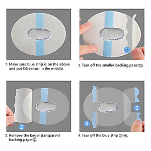 G6 Adhesive Patches Waterproof - 55 Pack Invisible Water-Resistant G6 Overpatch Transparent Stickers for G6-HECHUAN