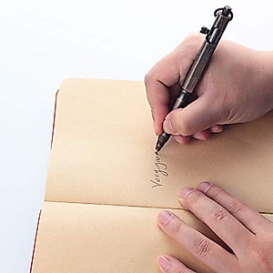 SMOOTHERPRO Solid Brass Bolt Action Pen Square Shape for Pocket Business EDC Signature Color Bronze(BR631)