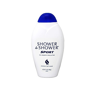 Shower to Shower Absorbent Body Powder, Sport, 13-Ounce Bottles (Pack of 4)