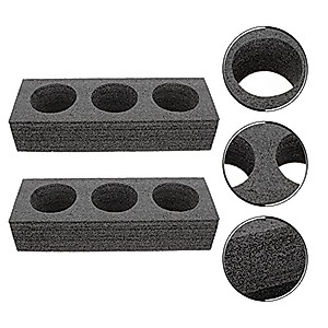Yardwe Drink Carriers 2PCS Cup Holder Foam Drink Carrier Holder Trays Foam Cup Holder Cup Holder Tray Glass Holder Milk Drink Tray