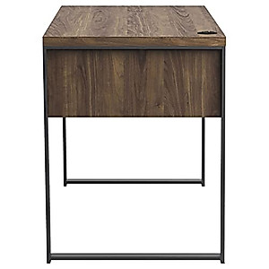 Coaster Furniture Pattinson 3-Drawer Aged Walnut and Gunmetal Writing Desk 47.25" W X 23.5" D X 30" H 803370