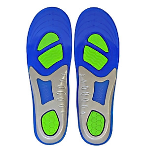 Children's Athletic Gel Insoles for Cushion and Comfort for Active Children ((24 CM) Kids Size 2-6)