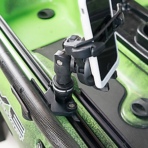 RAILBLAZA QuickGrip Kayak Paddle Holder Clip with Trackmount for Paddle Pole or Landing Net Storage