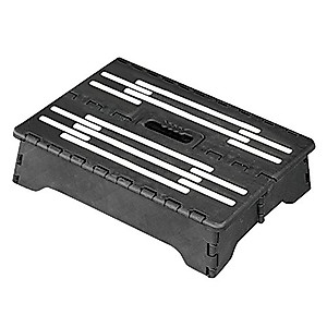 Fox Valley Traders Step-Non-Slip Grips Foldable Easy to Store in Large Platform (3.55 Pound), Black, 1 Count