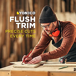 Router Bits for Woodworking - Pattern Flush Trim Router Bit Top & Bottom Bearing - 2-½” Cutter 3/4" Diameter - Premium C3 Carbide Cutters Router Bits - Wood Straight Router Bits 1/2 Shank - 14135