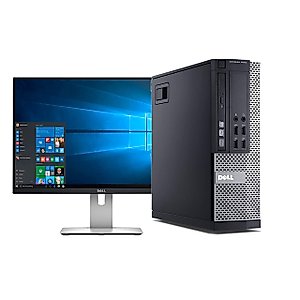 Dell Optiplex 9020 Small Form Factor Desktop PC, Intel Core i7-4770, 16GB Ram, 2TB SATA Drive 512GB SSD WiFi, DVD-RW, 24 LCD, Windows 10 Pro (Renewed)