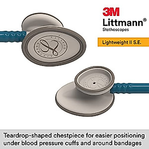 3M Littmann Lightweight II S.E. Stethoscope, 2452, 28" Caribbean Blue Tube