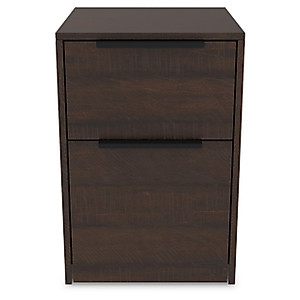 Signature Design by Ashley Arlenbry Modern Filing Cabinet with 2 Drawers, Weathered Oak Gray