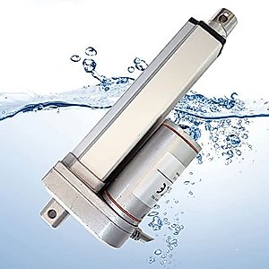 Electric Heavy Duty Linear Actuator Motor DC 12V 24V 50mm - 800mm High Speed/Low Speed Max. 2000N Waterproof IP65 Electric Stand Lifting Rod(60mm/s-250N(25KG),12V-100mm)