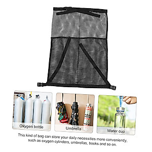 Alipis 3 Pcs Oxygen Cylinder Back Bag Stroller Storage Pouch Stroller Organizer Bag Wheelchair Hanging Bag Wheelchair Storage Pouch Universal Outdoor 1680d Oxford Cloth Backpack Bag