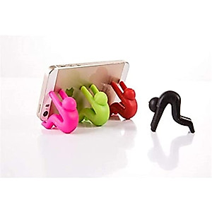 QBOMB Silicone Lid Lifters, 6PCS Spill-Proof Silicone Lid Lifters for Soup Pot,Pot Lid Lifts Creative Cute People Shape Kitchen Tools,Kitchen Tools Lid Stand