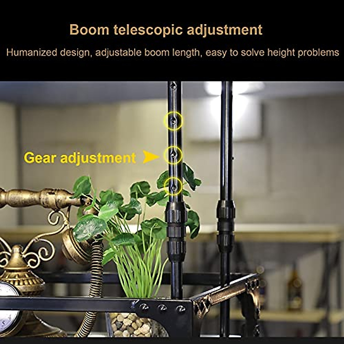 Wine Rack, Upside Down Goblet Rack, Hanging Wine Holder Bar Table, Household Hanging Cup Rack, Wine Ornaments, Height-Adjustable Wine Hanger Organizer Rack (Color : A, Size : 60 *