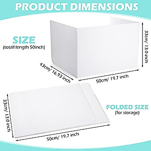32 Pack Large Plastic Privacy Boards DIY Privacy Folders for Student Desks Classroom Privacy Boards Reusable Made Privacy Boards for Sneeze Guard Discourage Cheating Reduces Distractions Shields