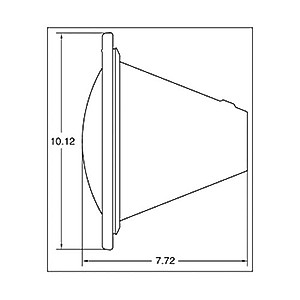 Pentair EC602128 Amerilite 10 Inch 120 Volt 500 Watt Underwater Swimming Pool Spa Light with 50 Foot Cord and Heat Sensing Cutoff