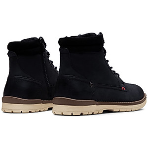 Vostey Men's Chukka Boots Motorcycle Casual Hiking Boot for Men(BMY671B Black 10.5)