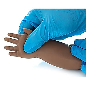 Pediatric IV and Phlebotomy Practice Kit by The Apprentice Doctor. Practice and Perfect Critical Medical Skills Before Working on Real People. (Dark Skin Tone)