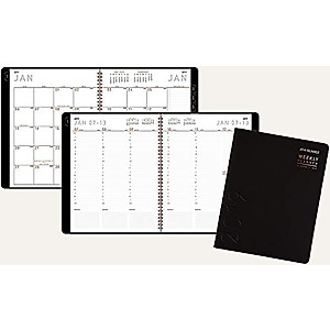 AT-A-GLANCE Weekly / Monthly Appointment Book / Planner 2019, 8.25 x 10.88 Inches, Contemporary, Graphite (70-950X-45)